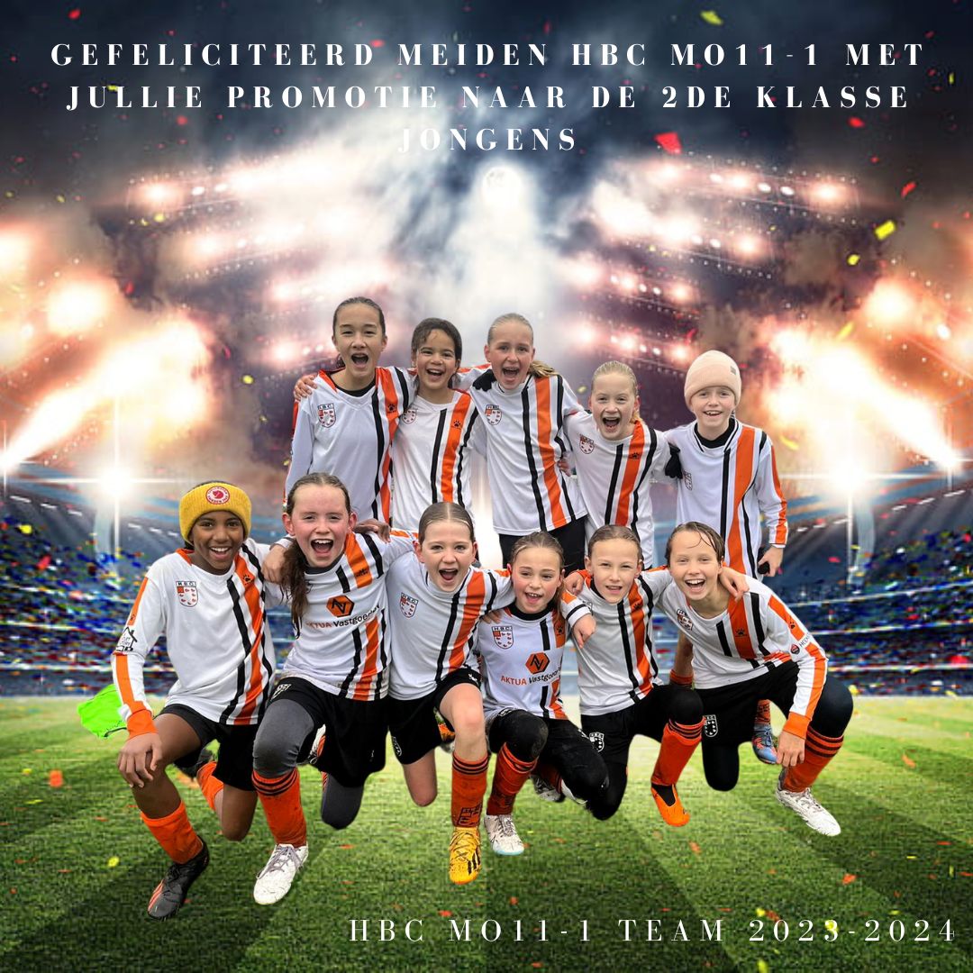 MO11-1 naar tweede klasse! – HBC Voetbal